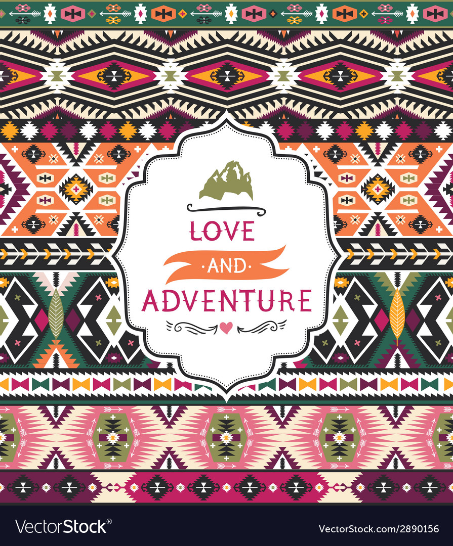 Seamless pattern in native american style Vector Image