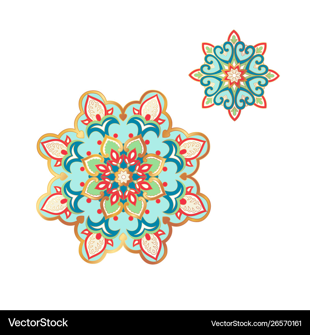 Arabic floral frame traditional islamic design Vector Image
