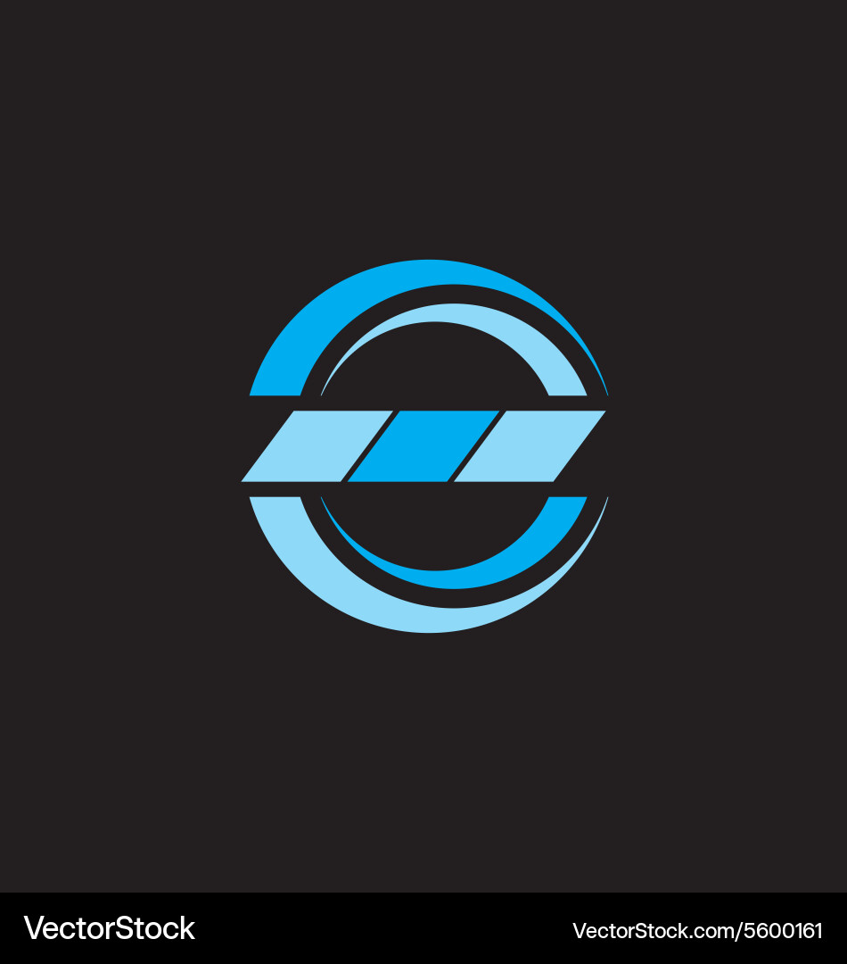 Circle business finance logo Royalty Free Vector Image