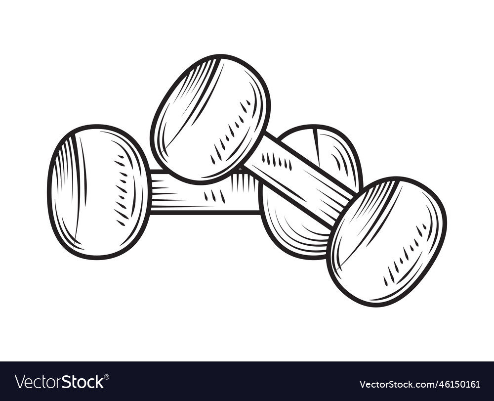 Dumbbells gym icon Royalty Free Vector Image - VectorStock