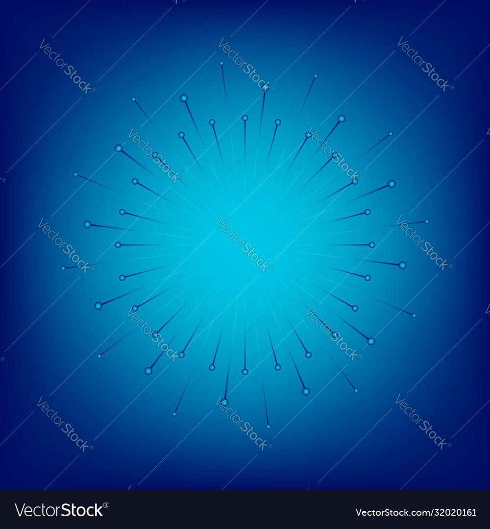 Futuristic spot line technology background Vector Image