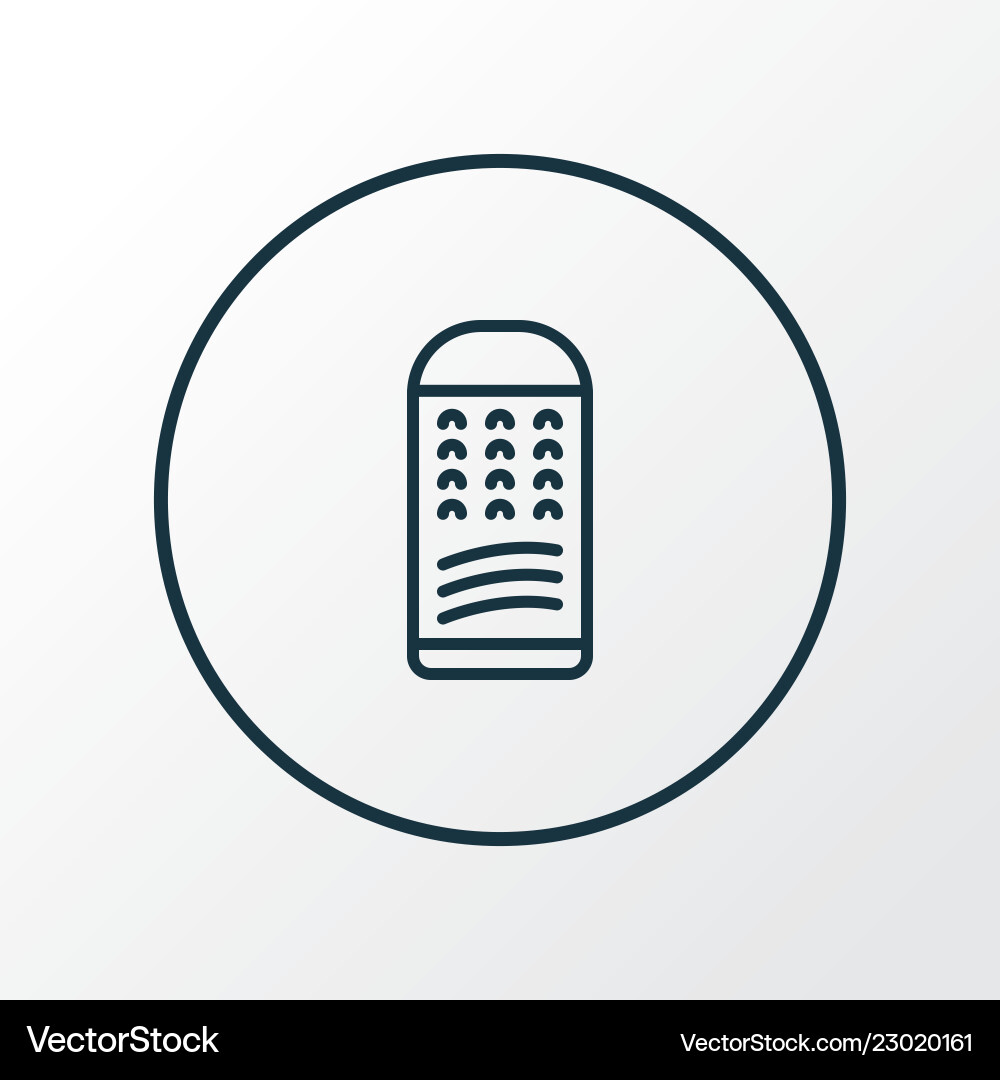 Grater icon line symbol premium quality isolated Vector Image