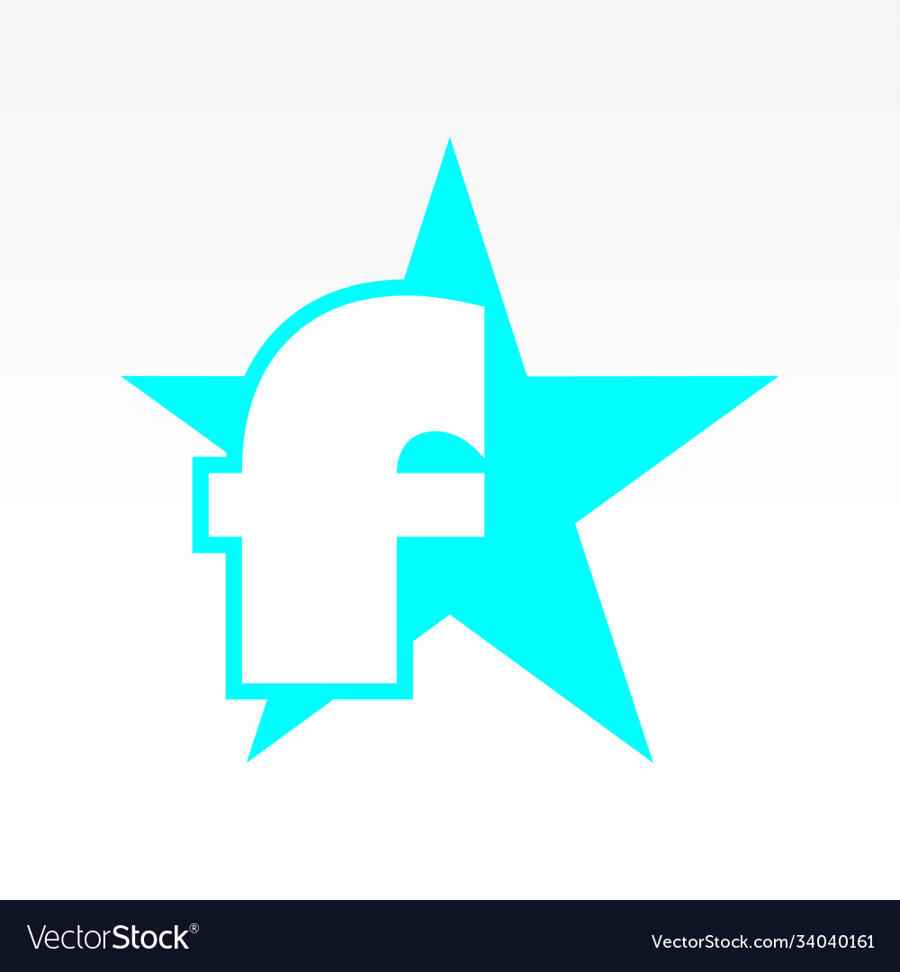 Initial letter f abstract technology Royalty Free Vector