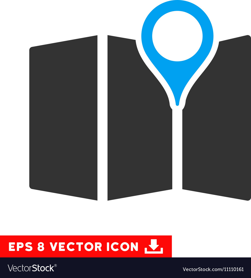Map eps icon Royalty Free Vector Image - VectorStock