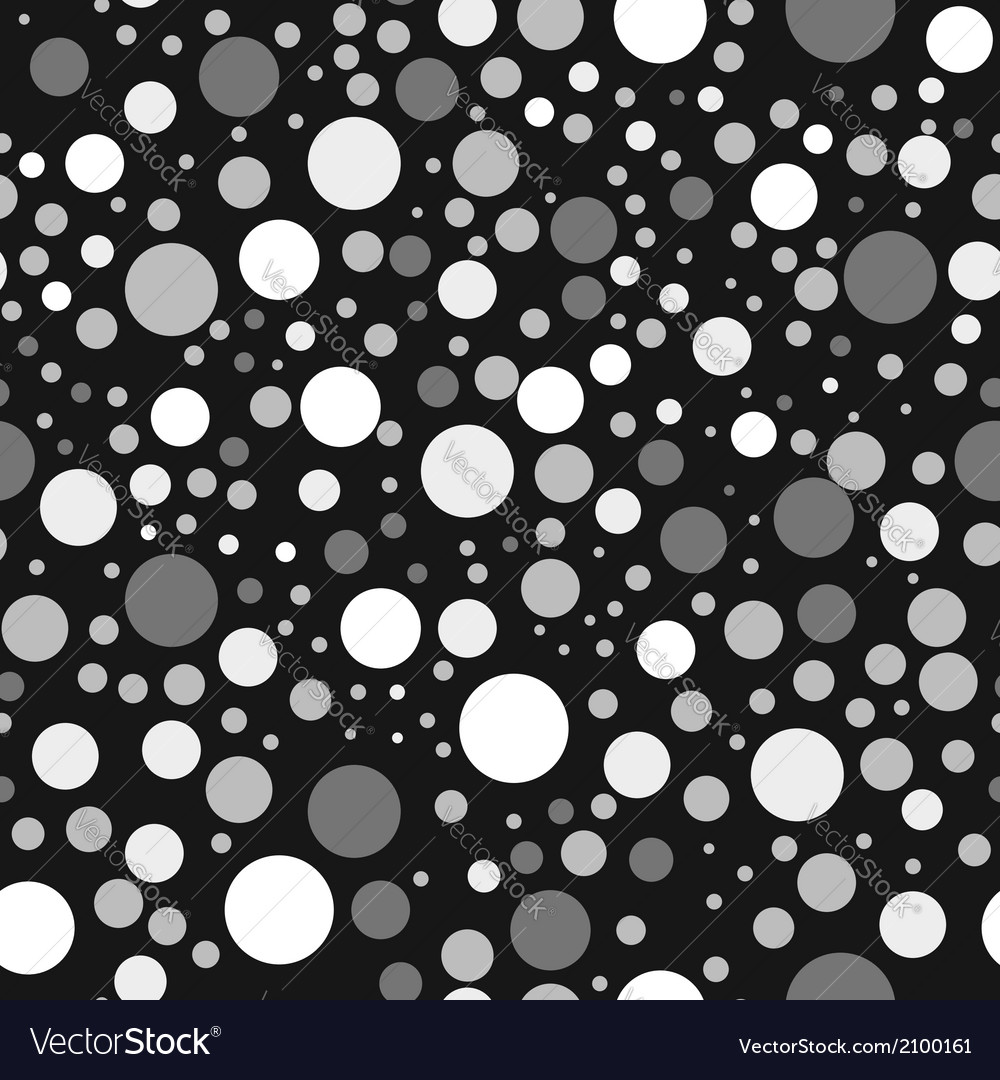 Monochrome bubbles pattern Royalty Free Vector Image