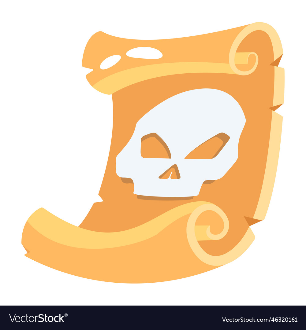 Pirate scroll Royalty Free Vector Image - VectorStock