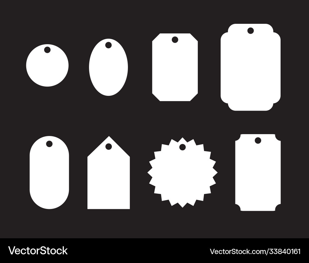 Sticker set for promo sale Royalty Free Vector Image