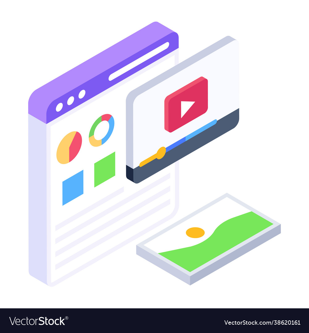 Website content Royalty Free Vector Image - VectorStock