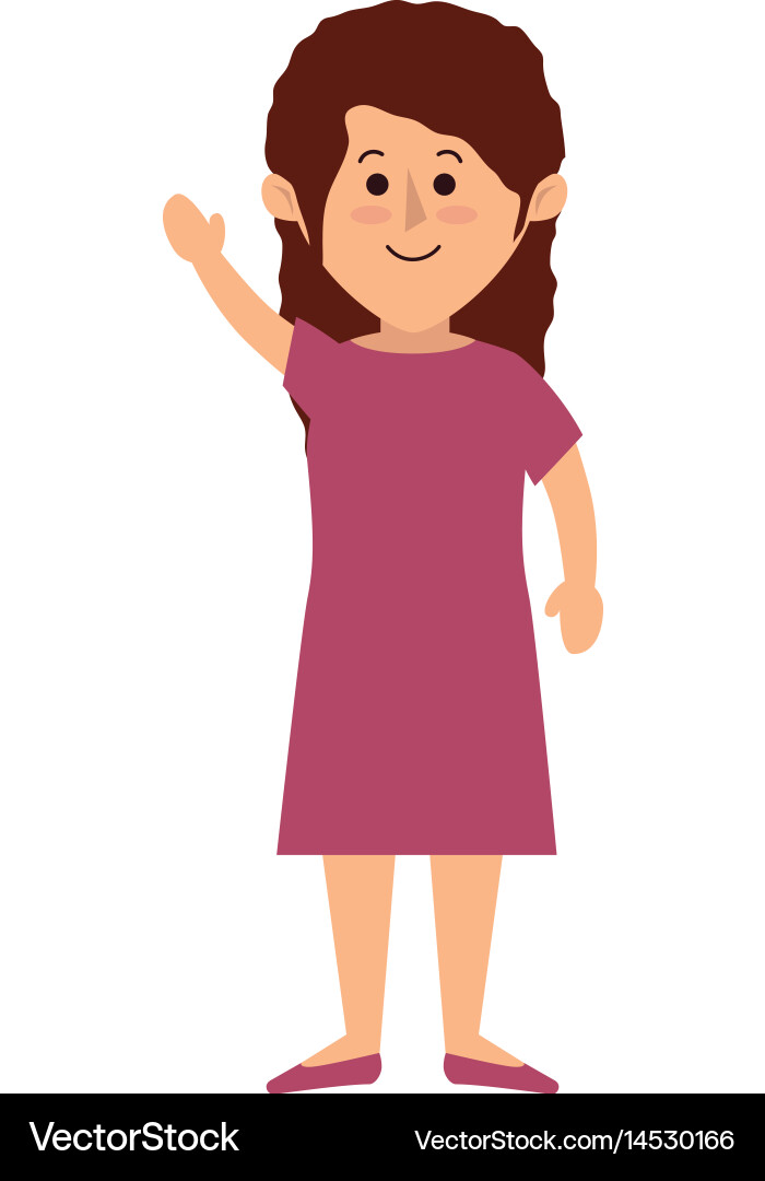 Beautiful mother avatar character Royalty Free Vector Image