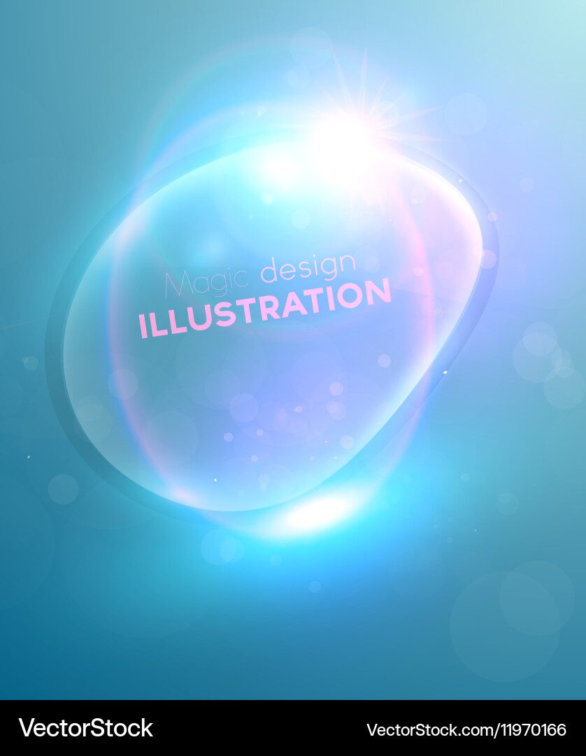 Blue bubble backdrop Royalty Free Vector Image
