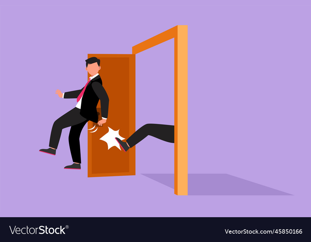 Cartoon flat character drawing of young Royalty Free Vector Cartoon flat character drawing of young Royalty Free Vector