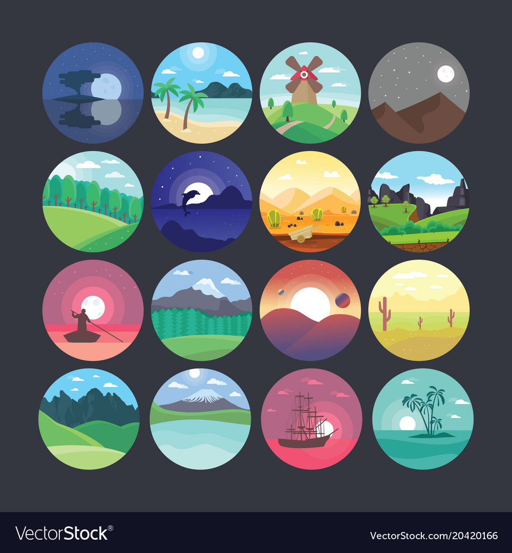 Landscape Royalty Free Vector Image - VectorStock