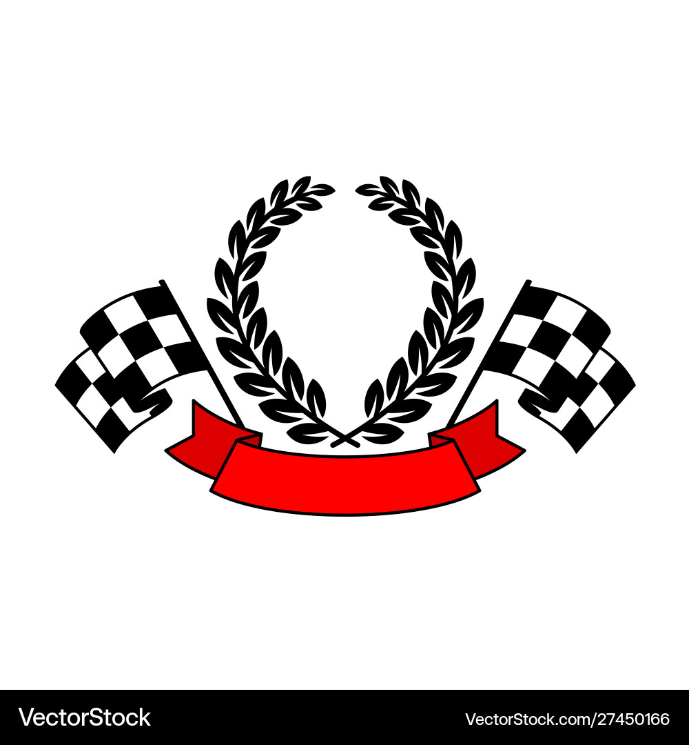 Checkered Racing Flag Ribbon Royalty Free Vector Image, 50% OFF