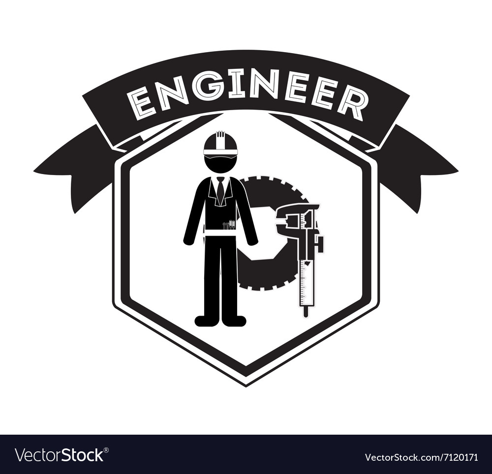Engineer concept design Royalty Free Vector Image