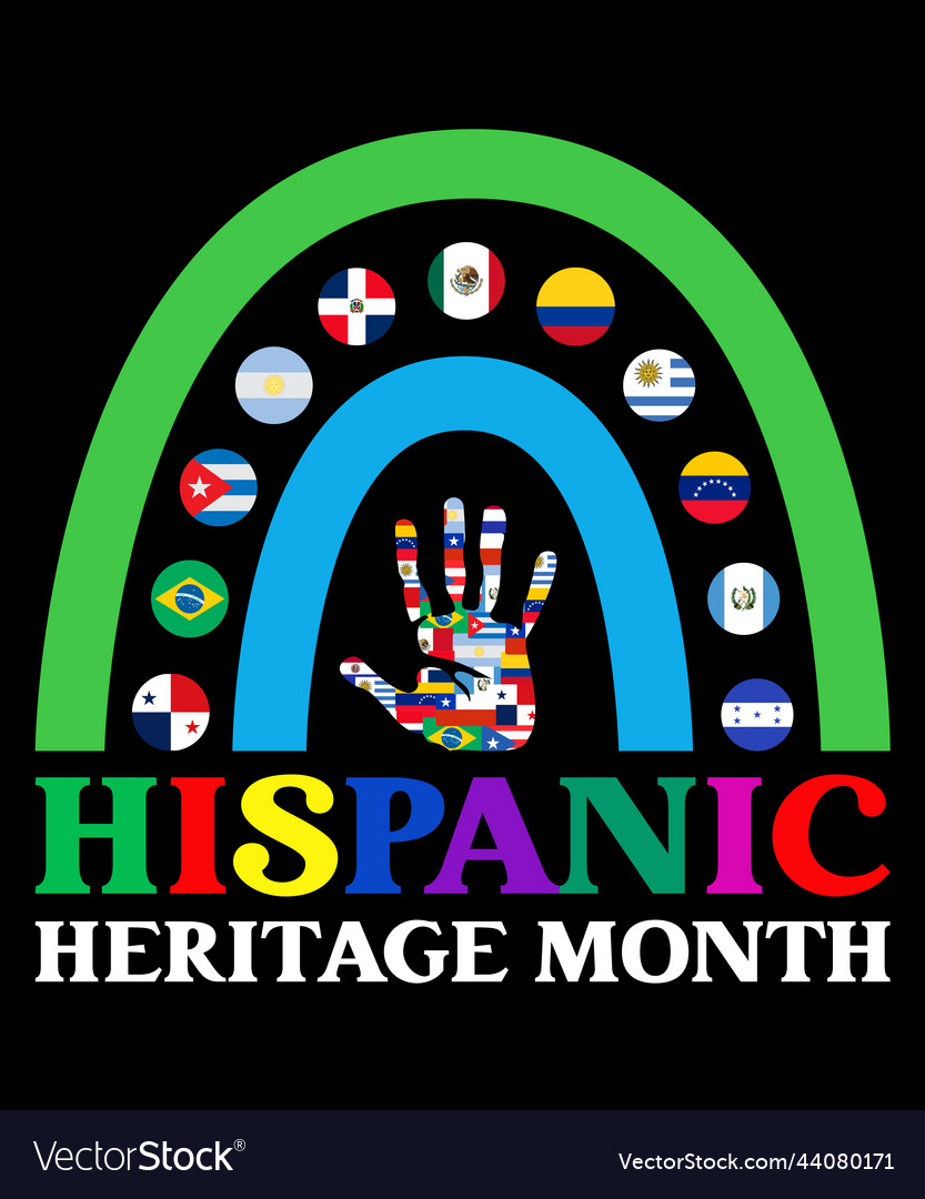 Hispanic heritage month Royalty Free Vector Image