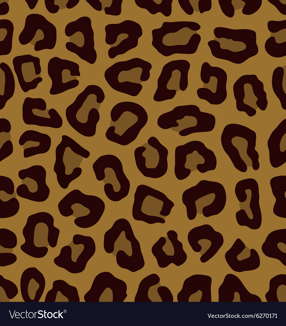 Leopard pattern in brown Royalty Free Vector Image