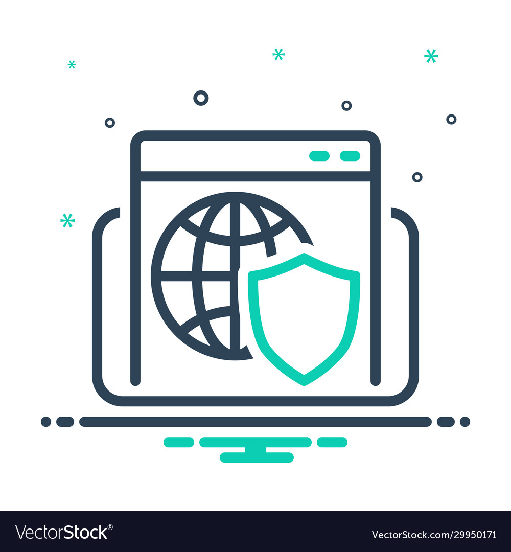 Web shield Royalty Free Vector Image - VectorStock
