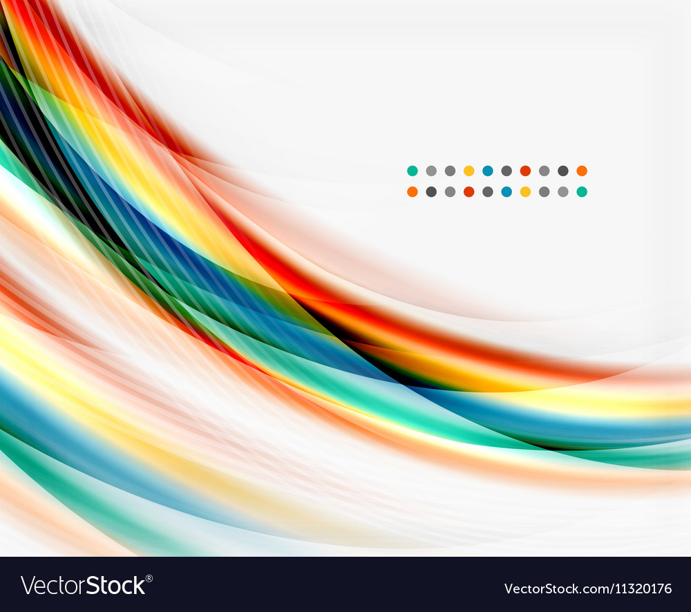 Glossy translucent wave template Royalty Free Vector Image