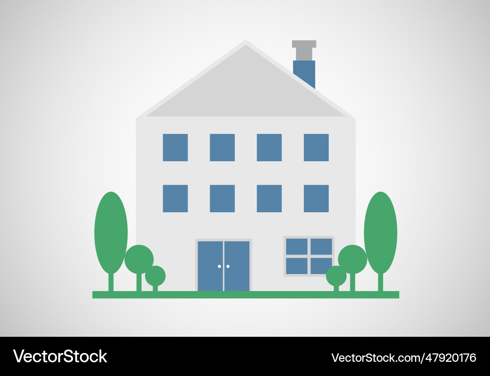 House or home design template logo for real Vector Image