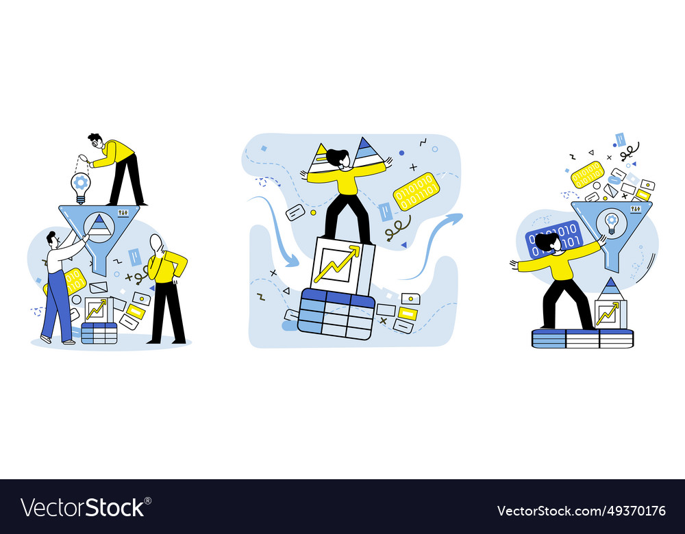 Machine learning the intellect Royalty Free Vector Image