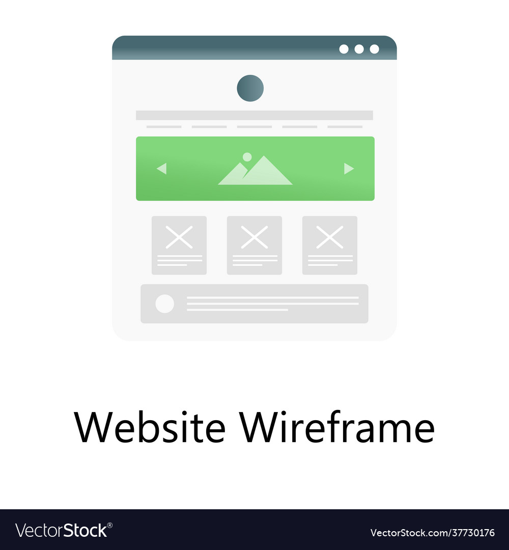 Website wireframe Royalty Free Vector Image - VectorStock