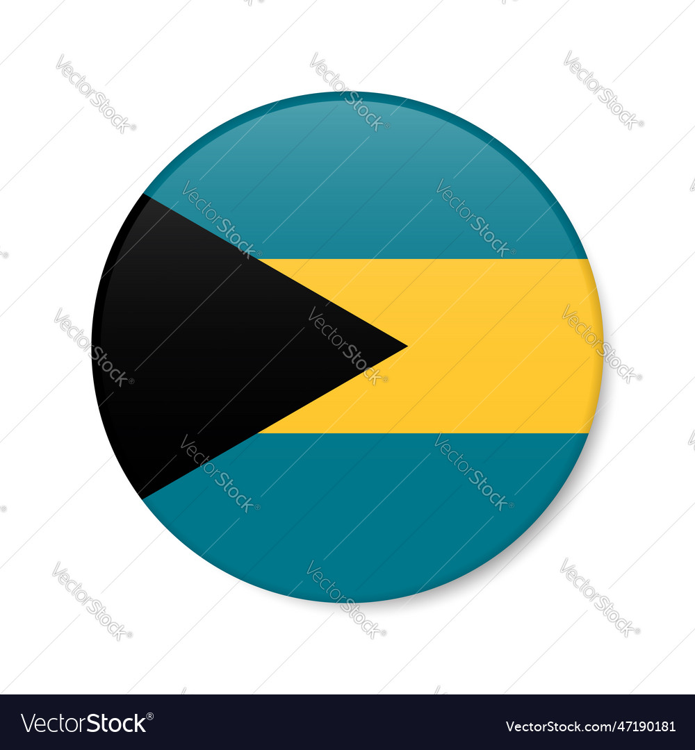 Bahamas circle button icon bahamian round badge Vector Image