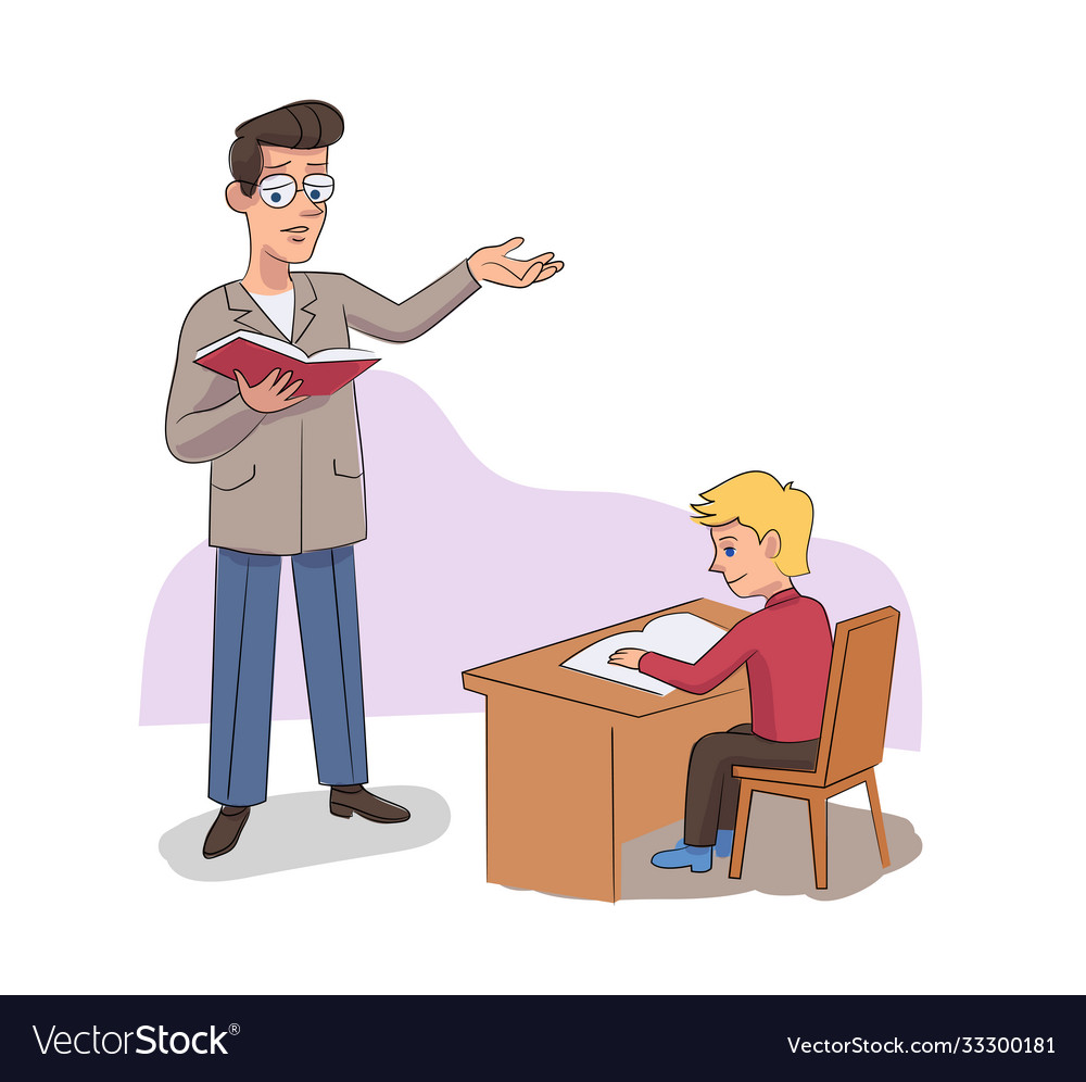 Character elementary school Royalty Free Vector Image