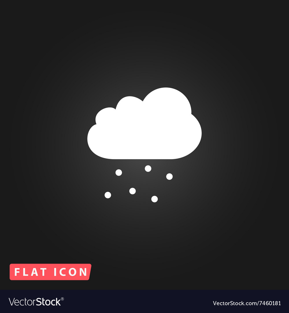 Cloud with hail Royalty Free Vector Image - VectorStock