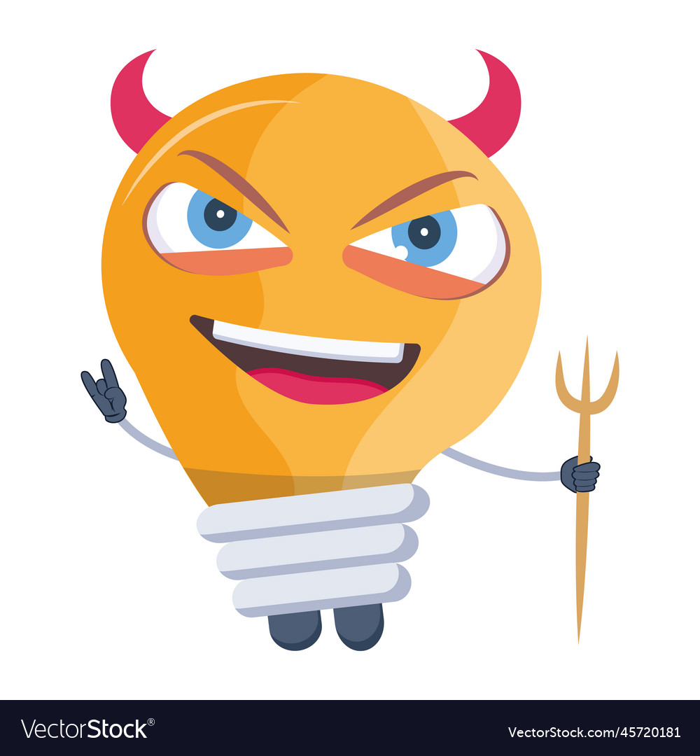 Devil light Royalty Free Vector Image - VectorStock