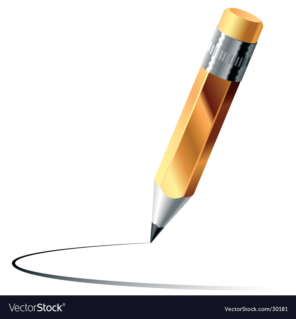 Graphite pencil Royalty Free Vector Image - VectorStock