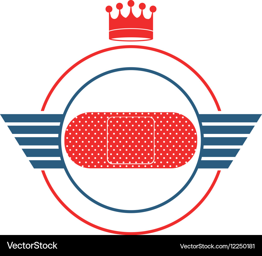 Isolated bandage design Royalty Free Vector Image