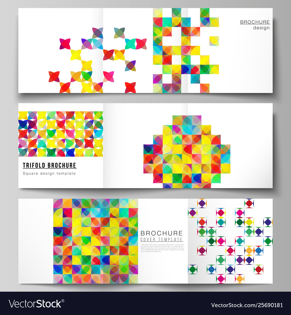 Minimal layout square format covers Royalty Free Vector