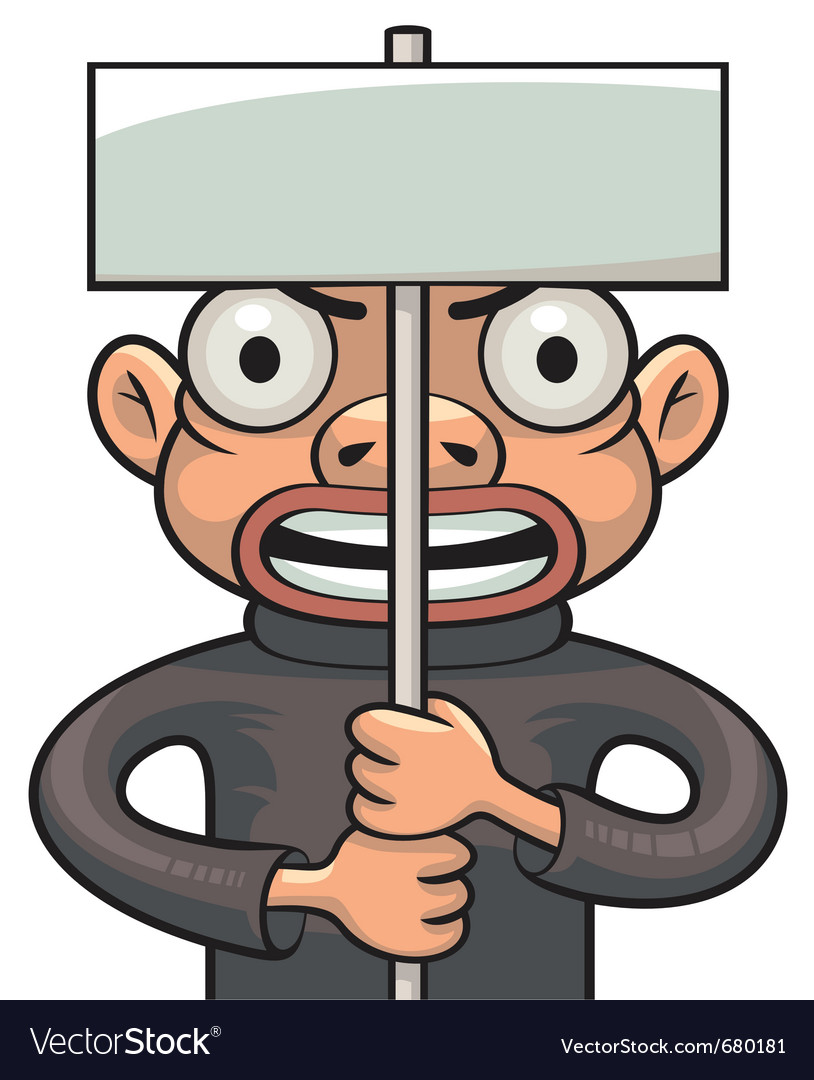 Protester Royalty Free Vector Image - VectorStock
