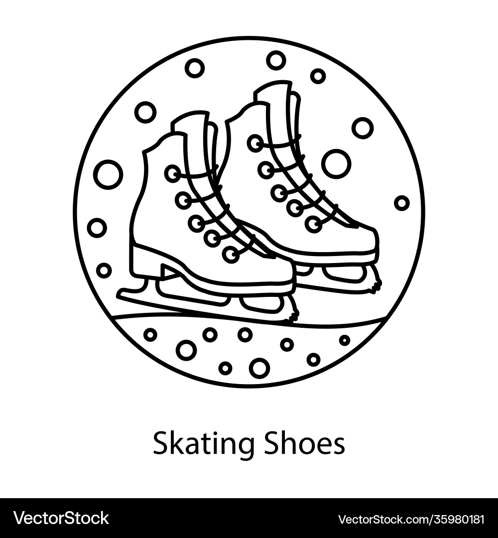 Skating shoes Royalty Free Vector Image - VectorStock