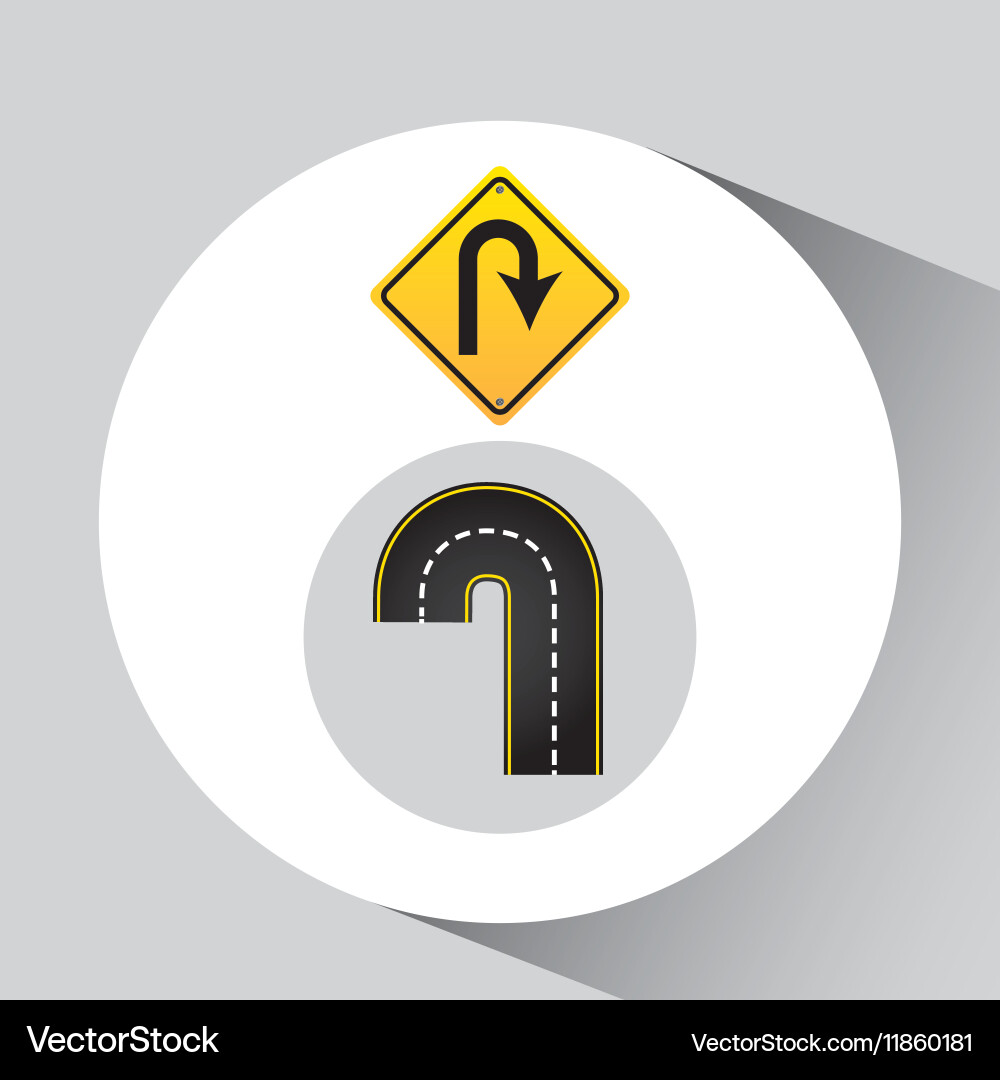 U Turn Road Sign