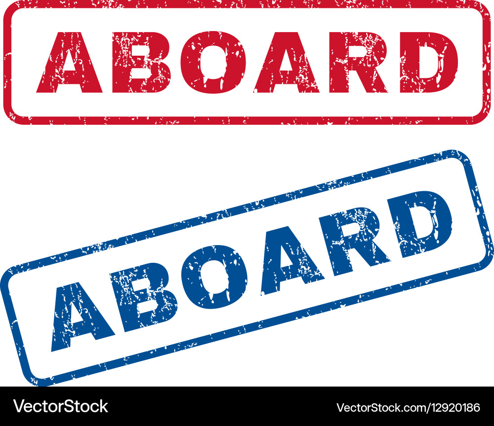 Aboard rubber stamps Royalty Free Vector Image