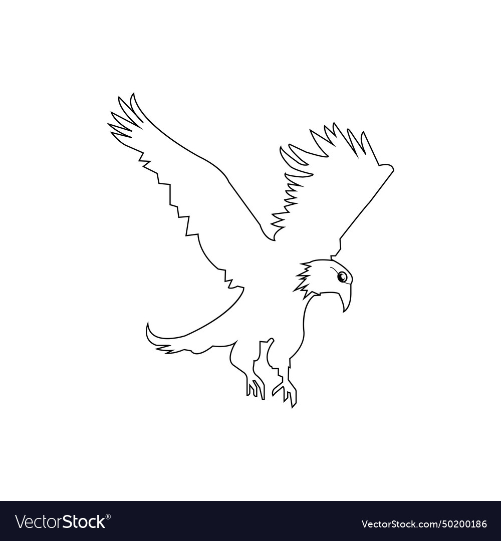 Flying eagle icon Royalty Free Vector Image - VectorStock