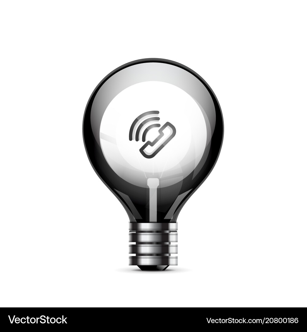 Phone button call support idea Royalty Free Vector Image
