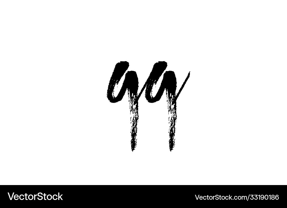 Qq q alphabet letter logo icon combination Vector Image