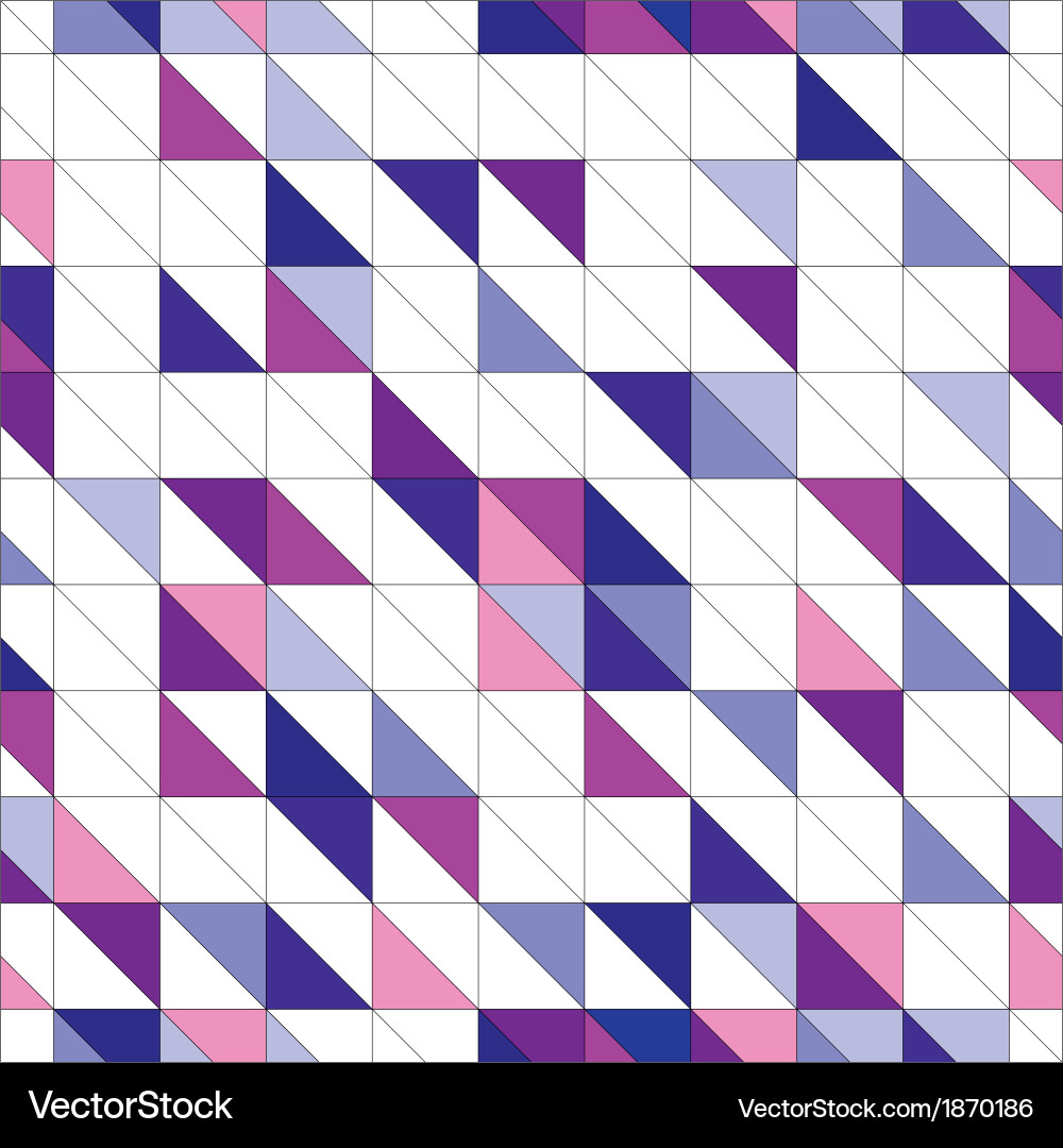 Seamless blue pink violet and white pattern Vector Image