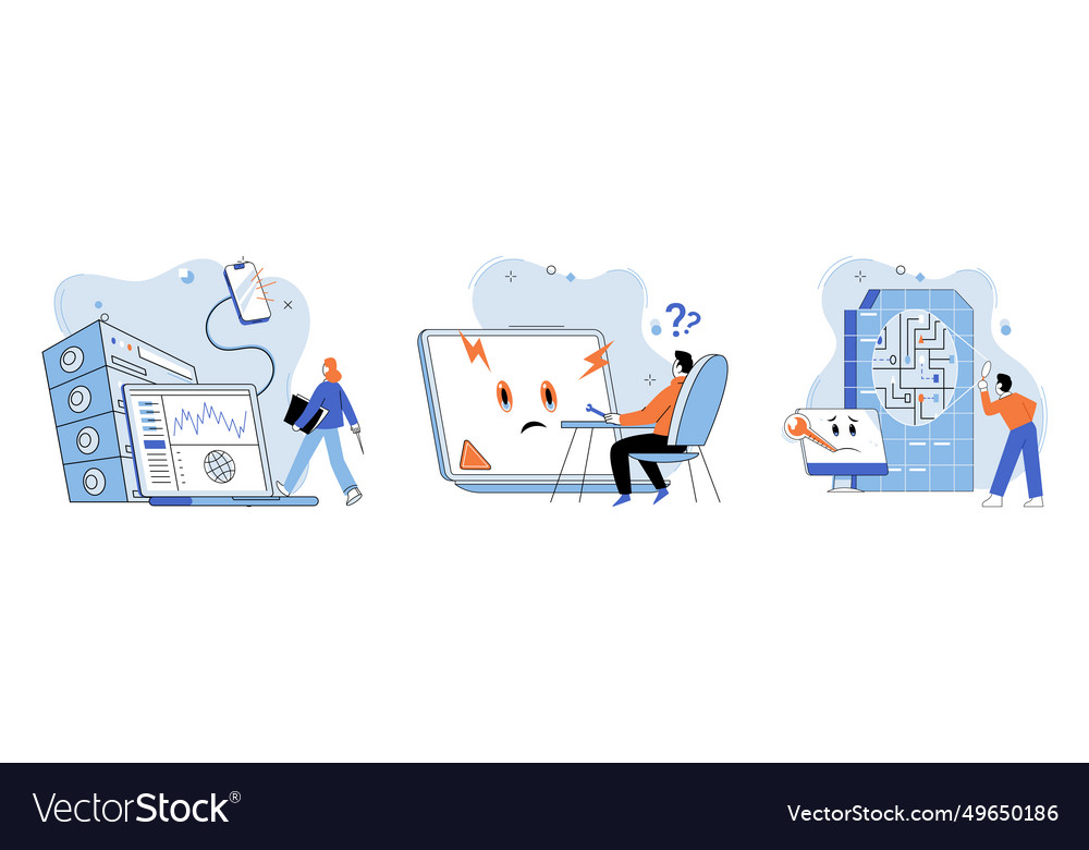 System administrator Royalty Free Vector Image