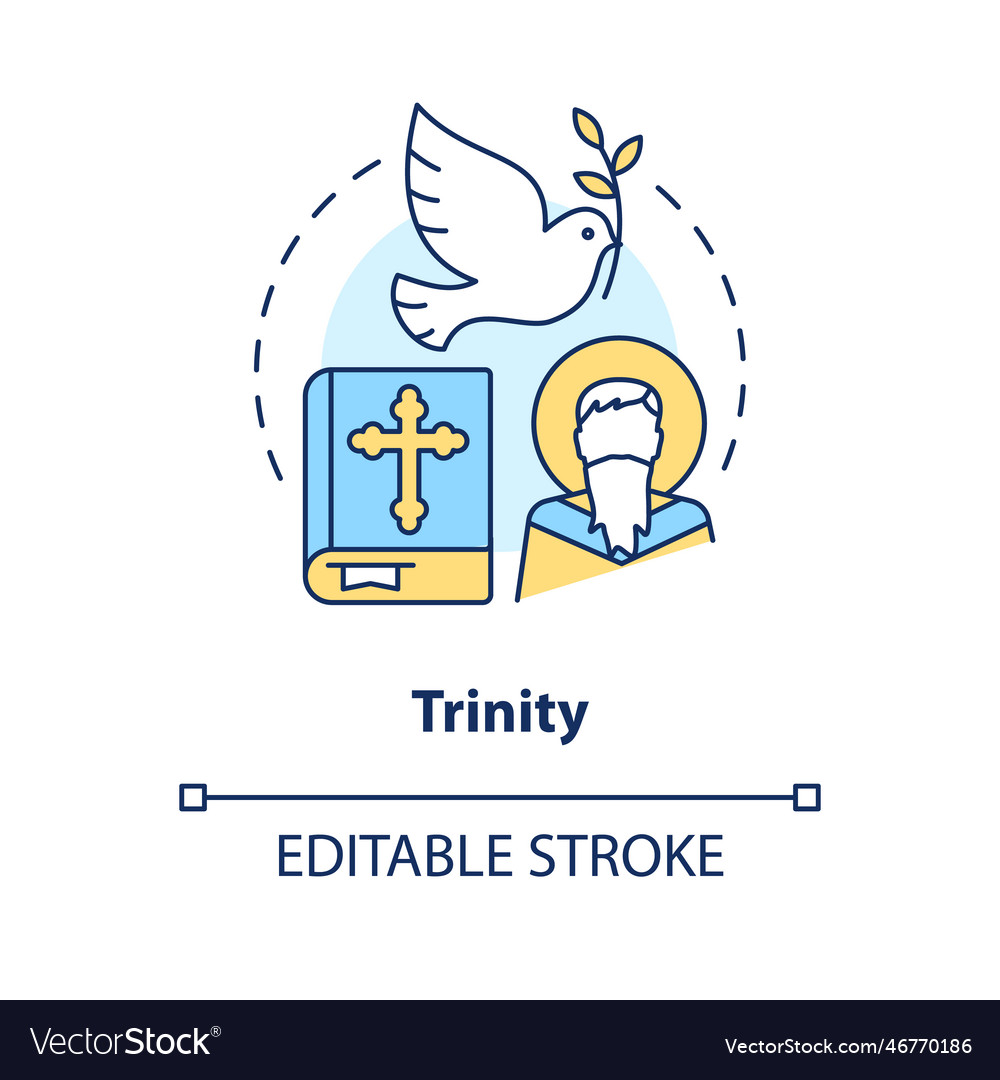 Trinity concept icon Royalty Free Vector Image