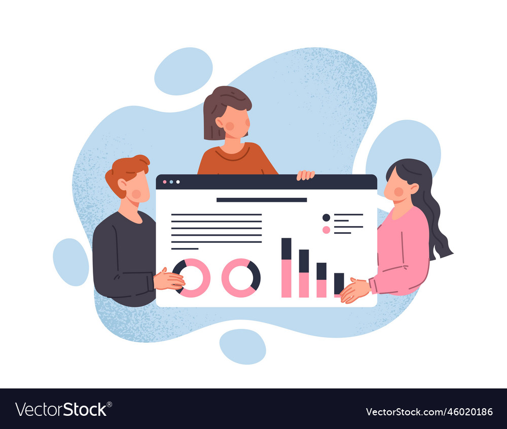 Web project presentation Royalty Free Vector Image