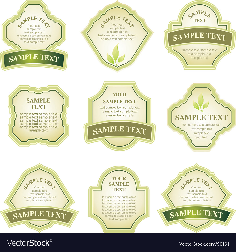 Label copy space Royalty Free Vector Image - VectorStock