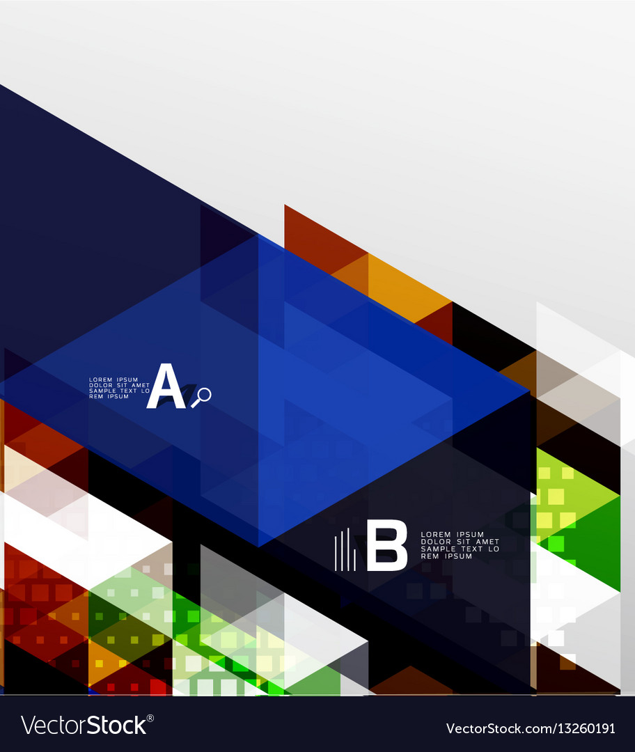 Minimalistic triangle design Royalty Free Vector Image