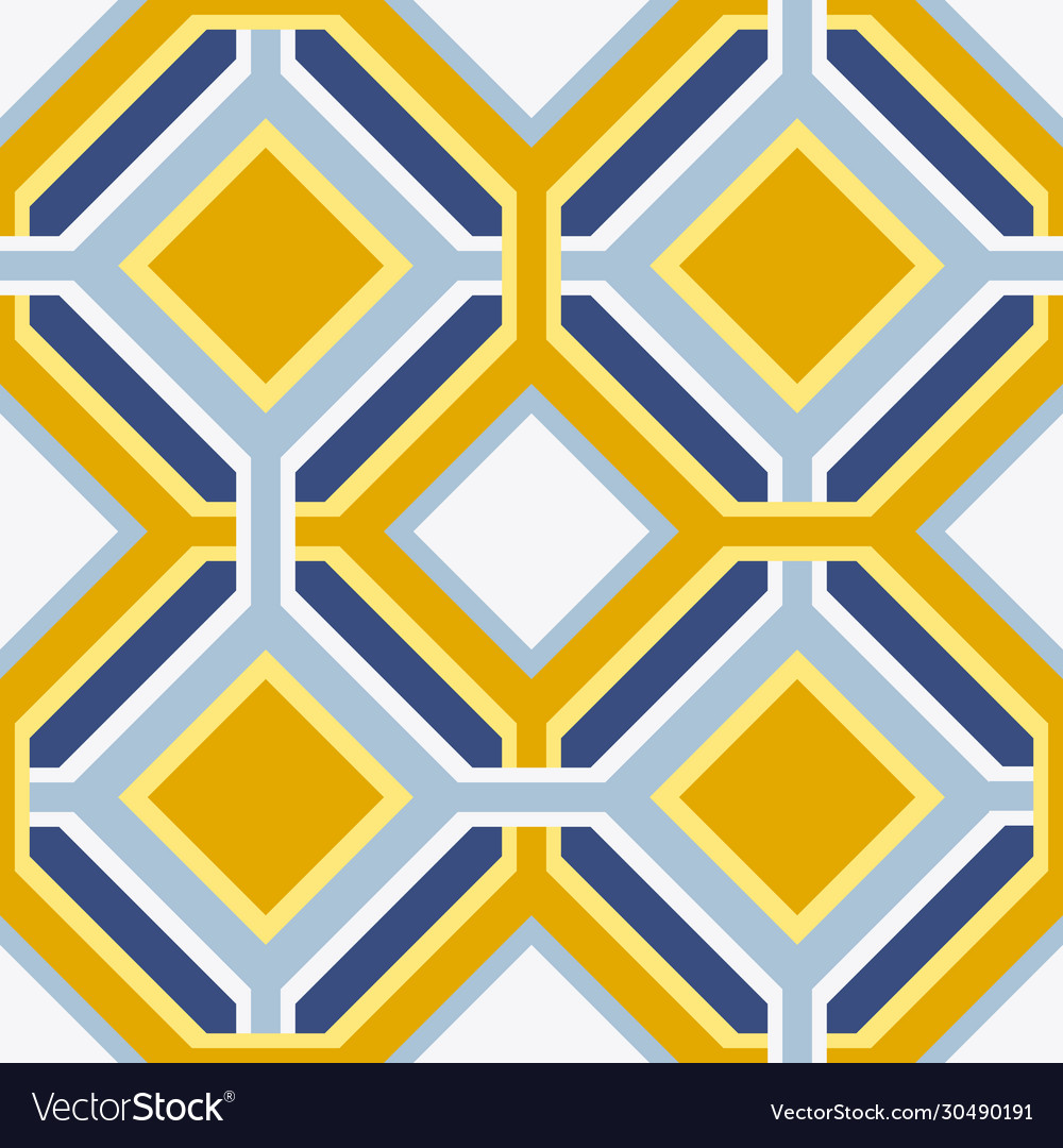 Multicolored rhombuses seamless pattern in retro Vector Image