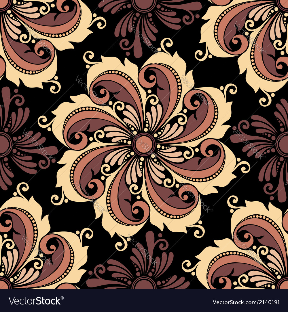 Seamless ornate pattern Royalty Free Vector Image