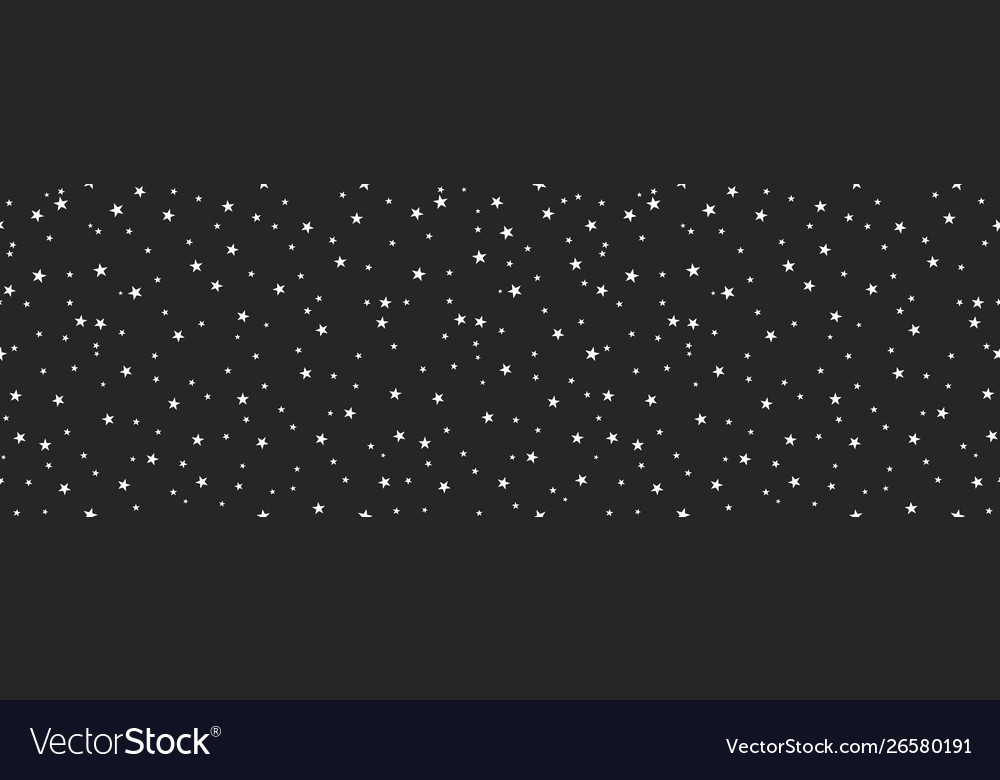 Starry seamless pattern Royalty Free Vector Image