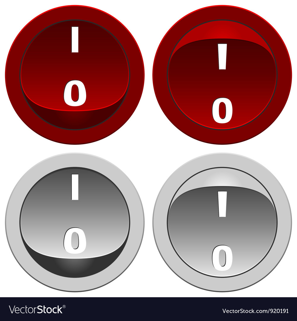 Switch buttons set Royalty Free Vector Image - VectorStock