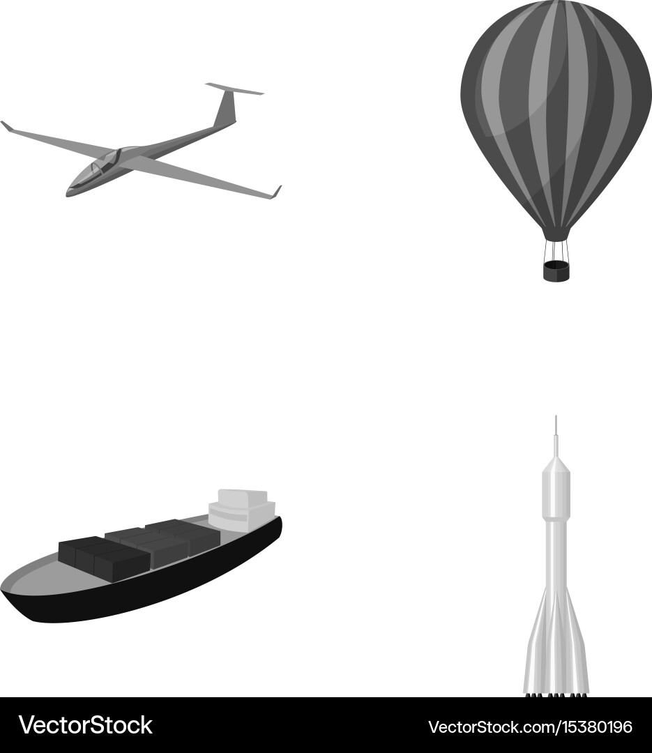 A drone glider balloon transportation Royalty Free Vector